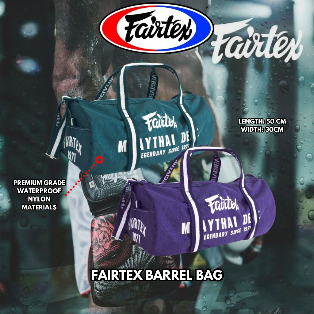 [Genuine] Fairtex BAG9 Gym bag Muay Thai MMA Barrel Bag Boxing Bag ...