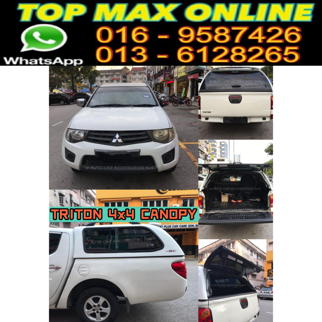 Triton 2015（Long Bed）4x4 Rear boot trunk SJS Canopy sliding window(NO ...