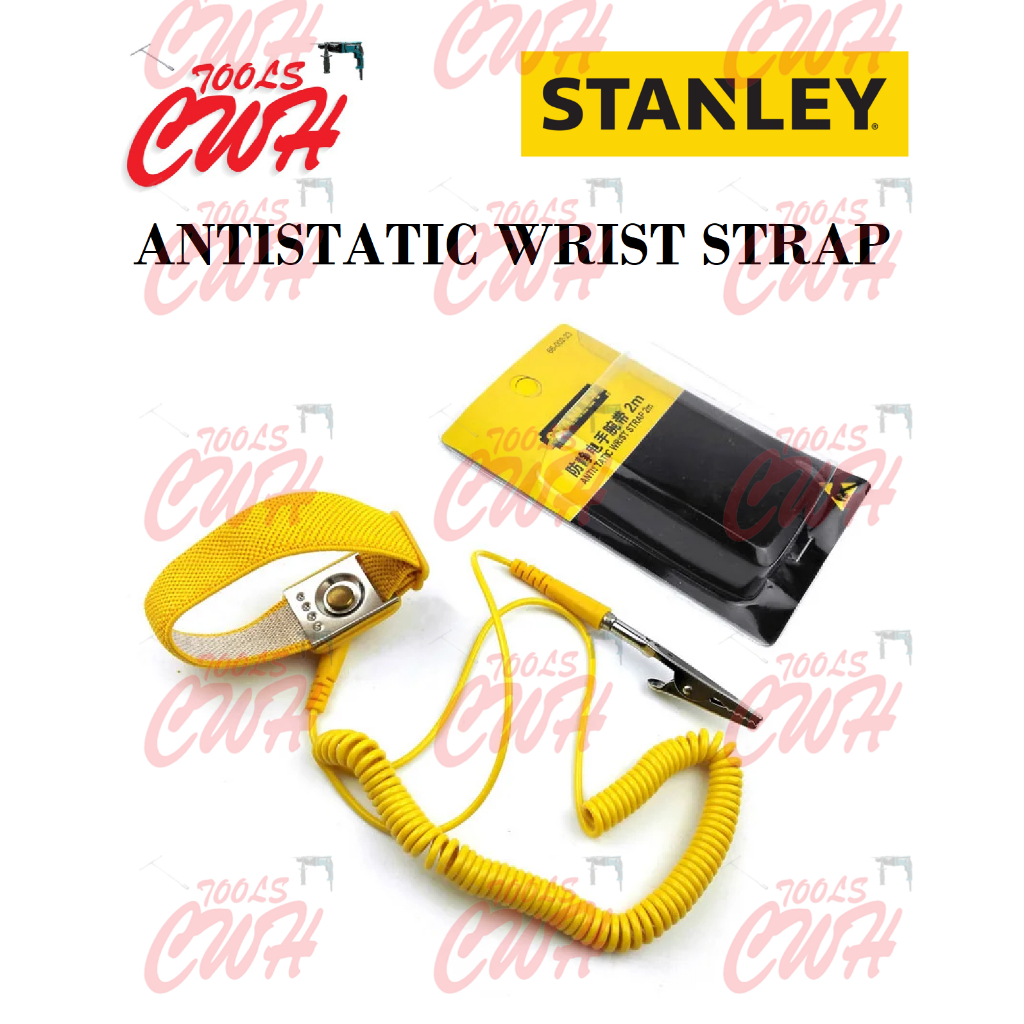 STANLEY ANTI STATIC ANTISTATIC WRIST STRAP WRISTBAND BRACELET ESD ...