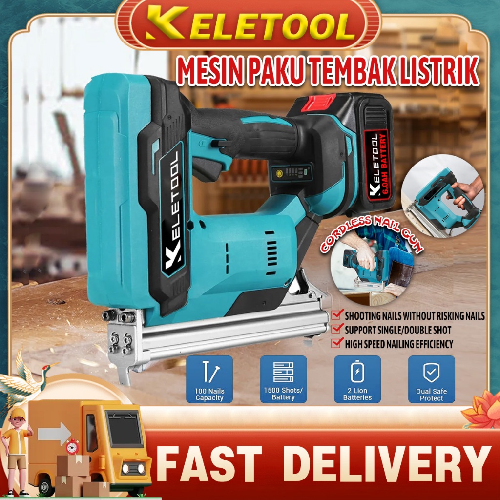 F30 Cordless Electric Pneumatic Nailer Gun Profesional Electric Nailer ...