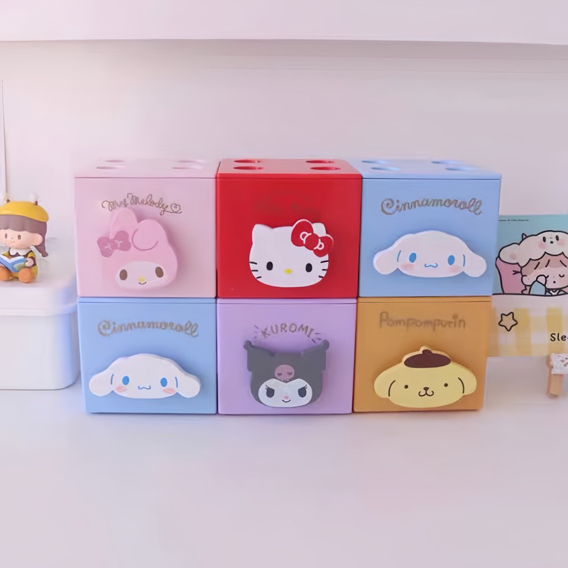 Sanrio Desktop Storage Box Kuromi Hello Kitty My Melody Cinnamoroll ...