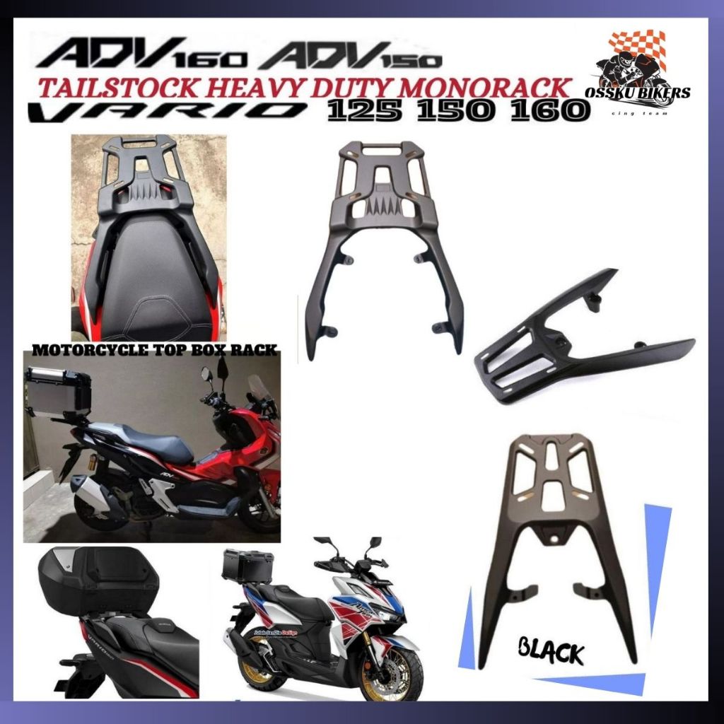 VARIO ADV 150 & ADV 160 Motorcycle Rear Bracket Carrier Tail rack Rear ...
