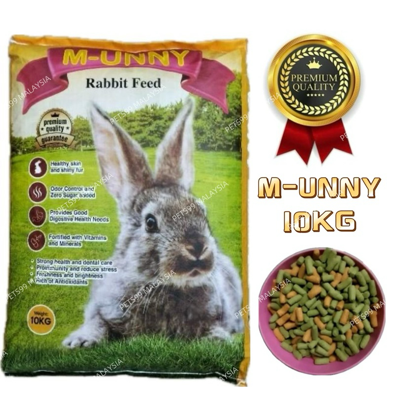 M-UNNY RABBIT FOOD 10KG (MAKANAN ARNAB 10KG) | Shopee Malaysia