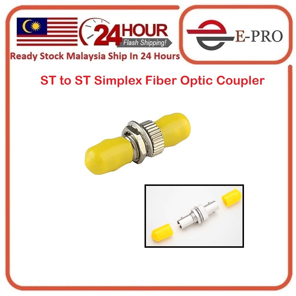 ST to ST Simplex Fiber Optic Coupler Female to Female Connector Single ...