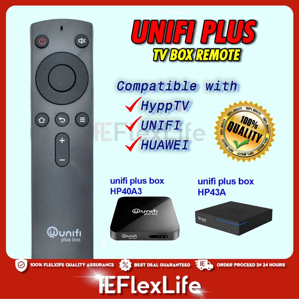 [Ready Stock] Unifi TM HyppTV Box Remote Control / Unifi Plus Box Compatible Remote Control ...