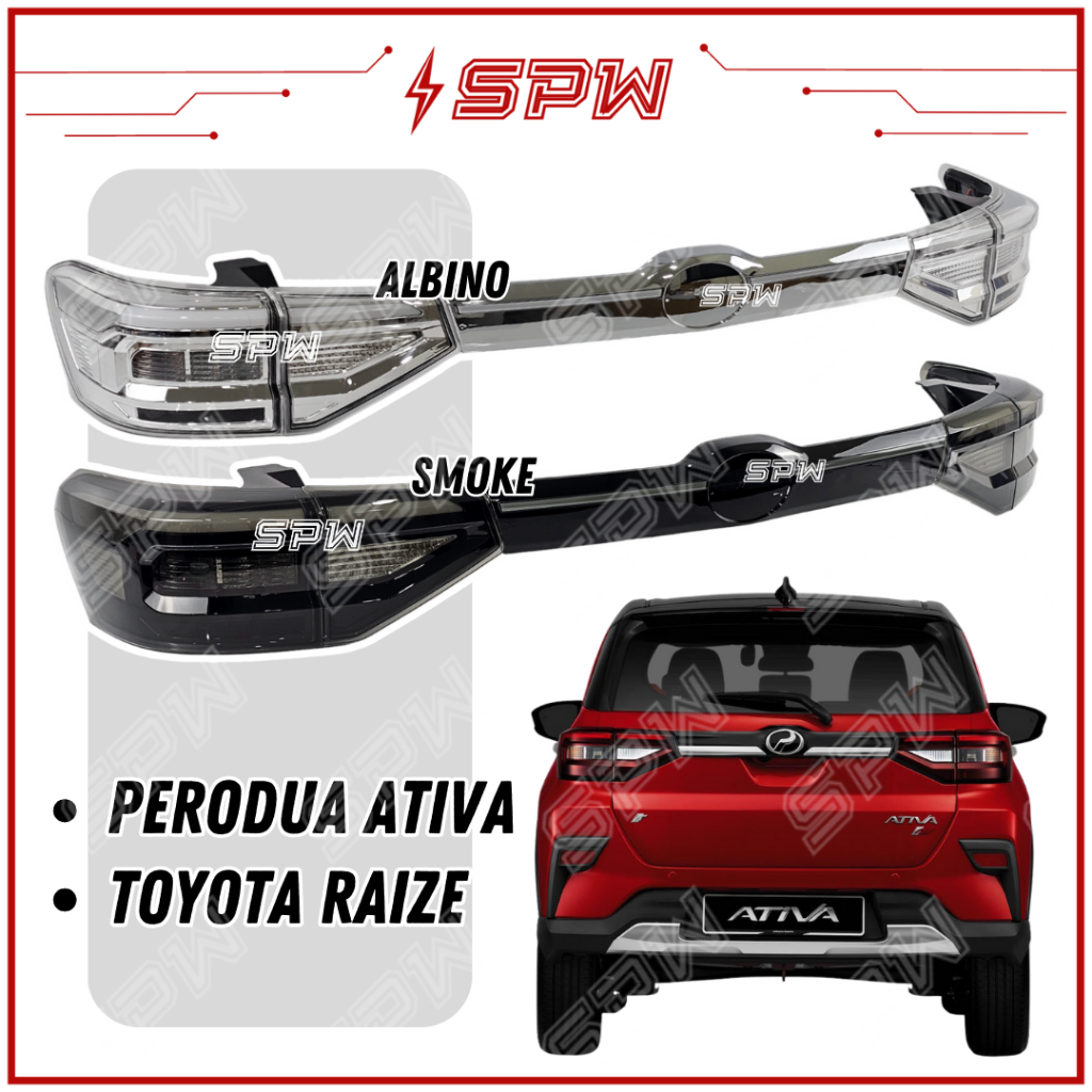 Perodua Ativa / Toyota Raize (2021-2025) LED Tail Lamp Tail Light Rear ...