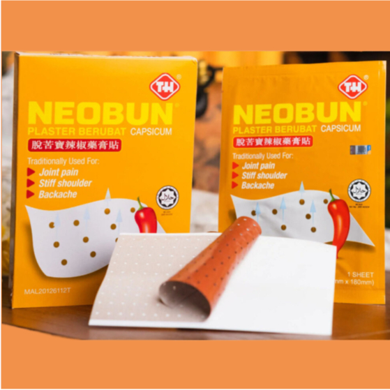 NEOBUN Plaster Berubat Capsicum (Besar 1 Keping) 110mm x 180mm ...