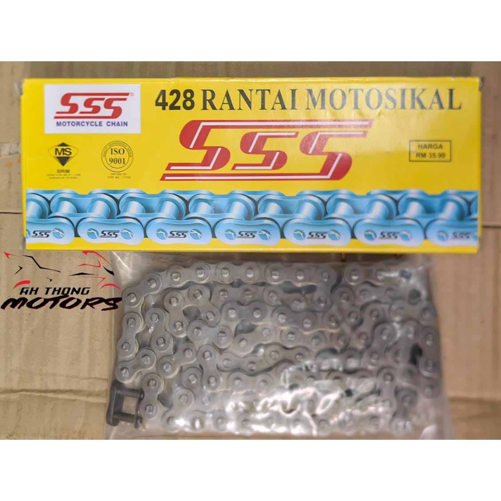 SSS Chain 420,428 / Rantai Motorsikal SSS 420,428 | Shopee Malaysia
