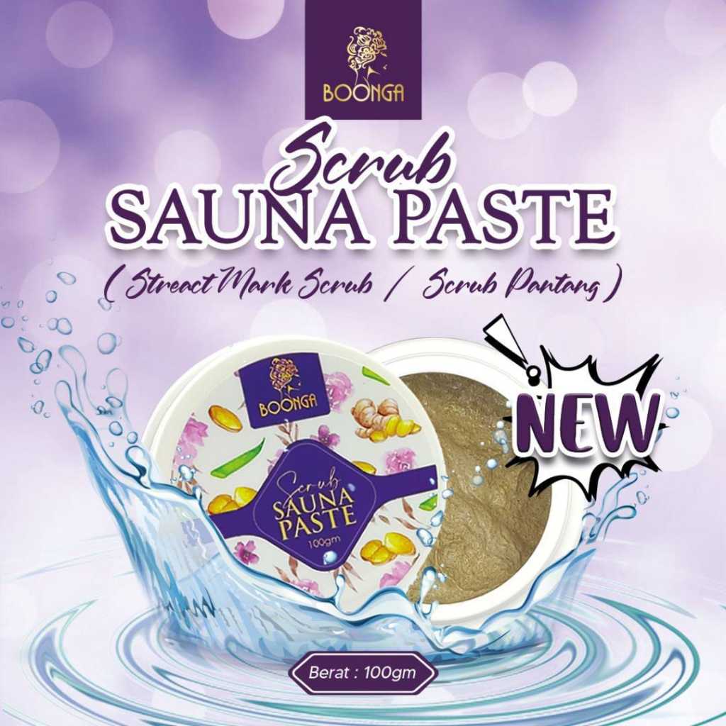 SCRUB SAUNA PASTE BOONGA | SCRUB BADAN | SCRUB BERPANTANG | Shopee Malaysia