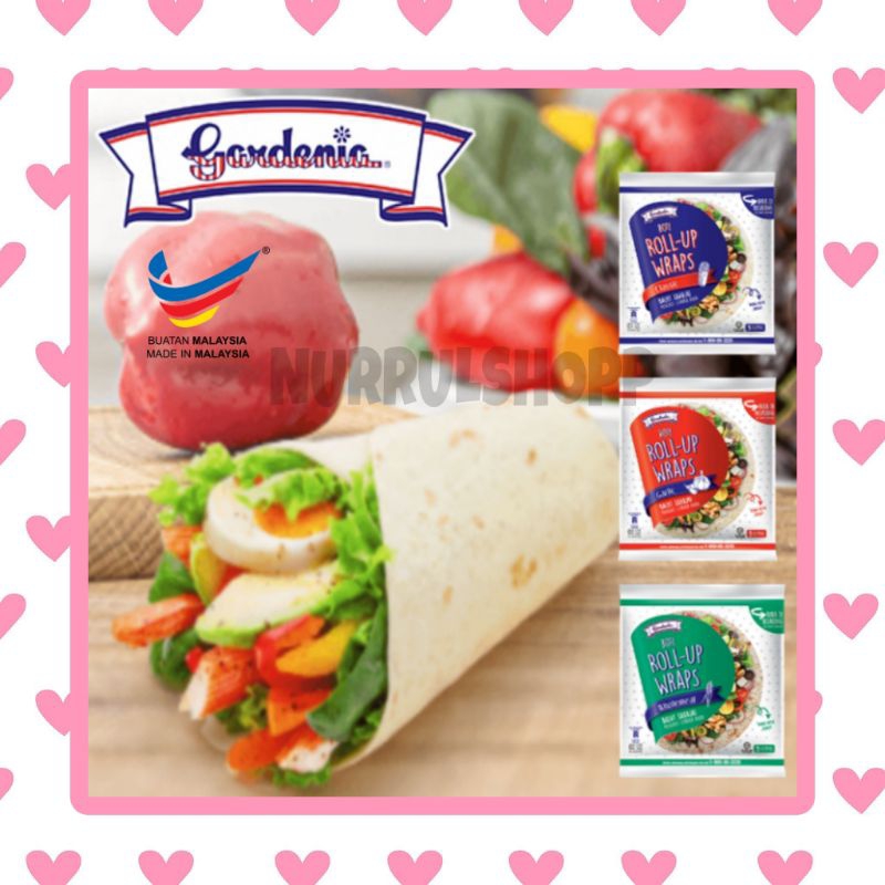 ROLL UP WRAPS GARDENIA ROTI Gulung Tepung Breakfast Snack | Shopee Malaysia