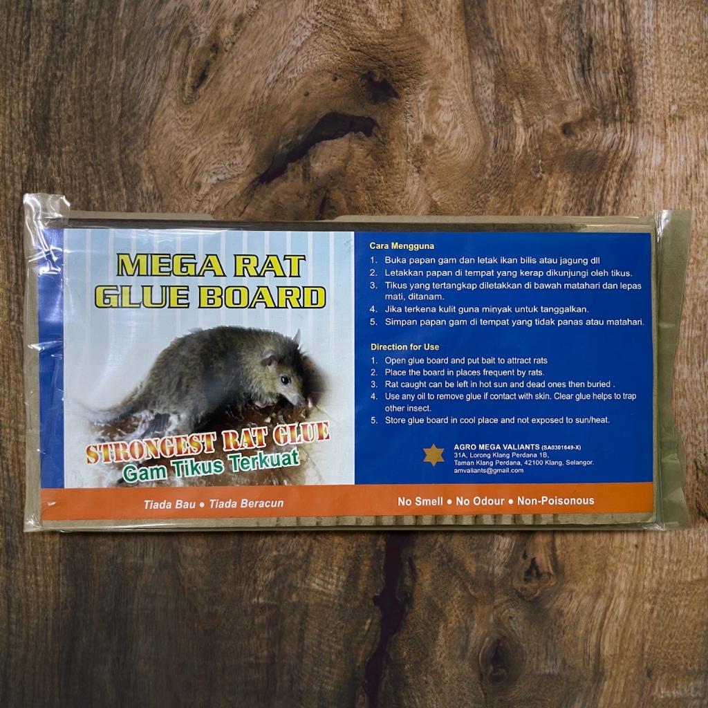 Mega Rat Glue Board / Papan Gam Tikus - ( Strongest rat glue / Gam ...