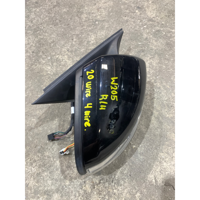 MERCEDES BENZ W205 SIDE MIRROR RIGHT SIDE RH ( 4 SOCKET ) | Shopee Malaysia