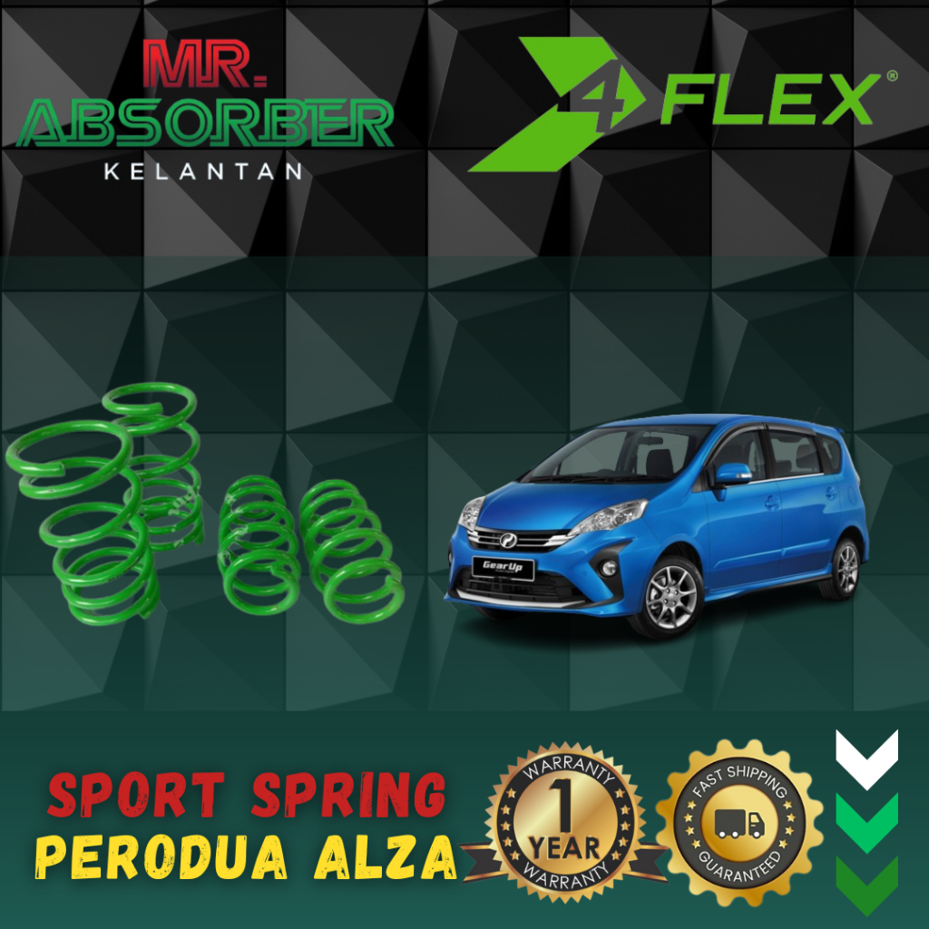 4Flex spring sport perodua alza lowered | Shopee Malaysia