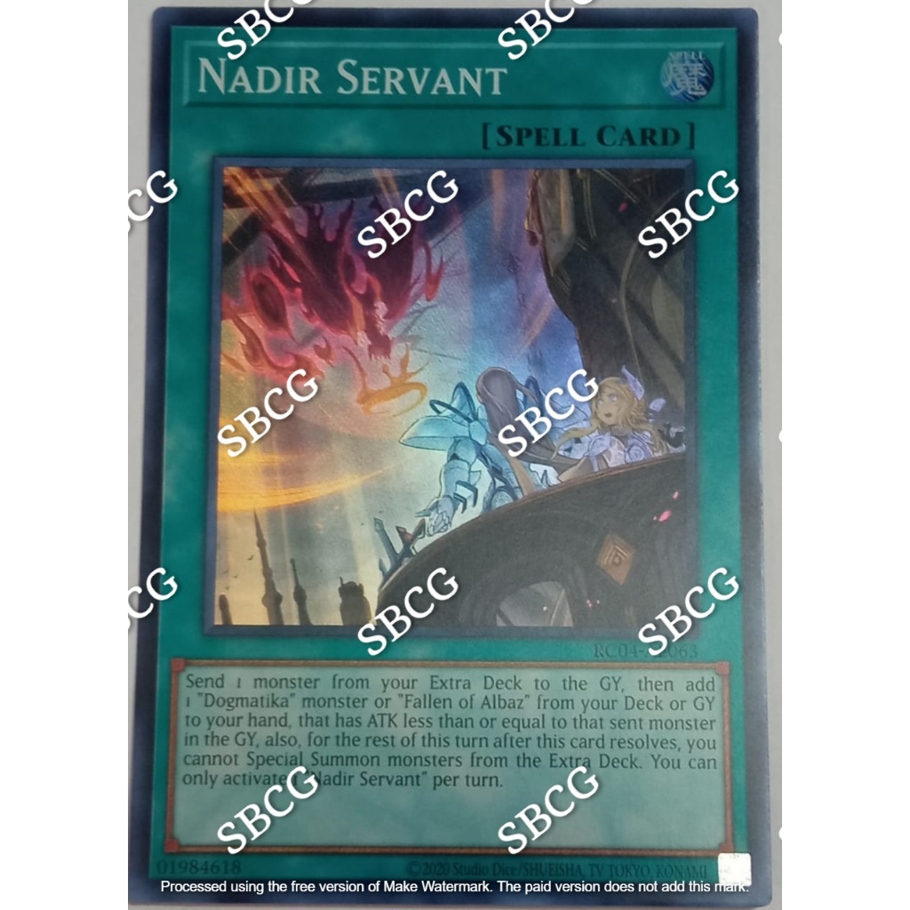 Rarity Collection Quarter Century Edition "Nadir Servant" ( RC04-AE063 ) | Shopee Malaysia