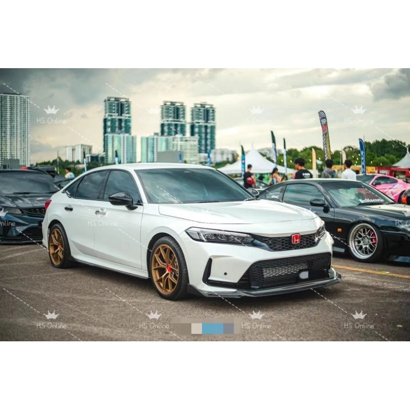 Honda Civic FE Convert FL5 Type R Front lips Front lip Front Diffuser ...