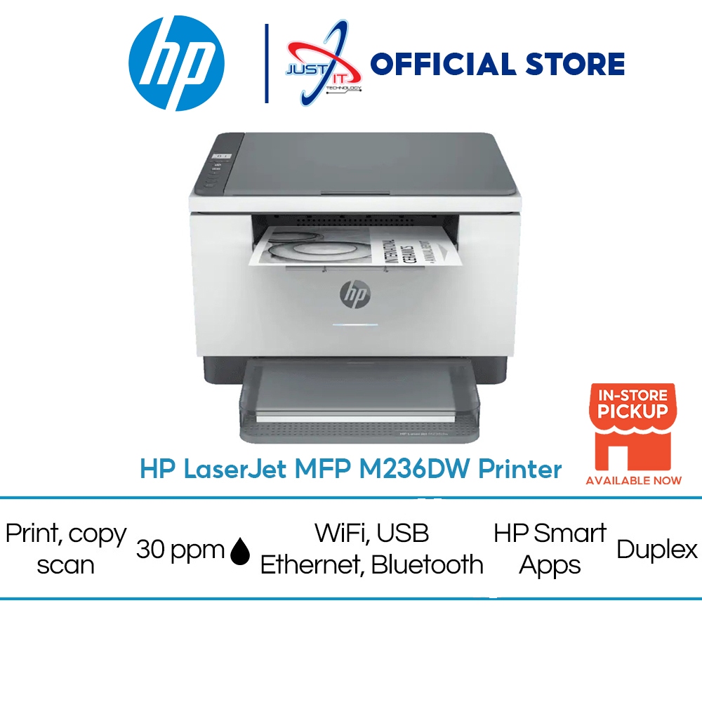 HP Wireless LaserJet MFP M236DW Printer 9YF95A | Shopee Malaysia