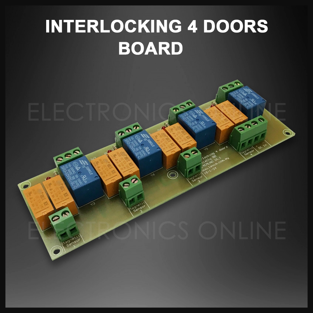 Interlocking 4 Doors EM Lock 4 Doors Are Initially Opened Interlocking ...