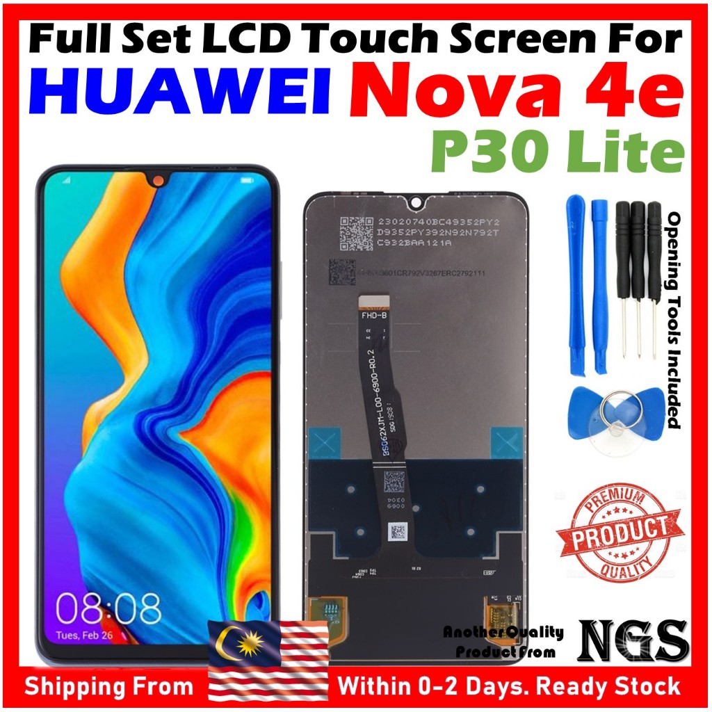 ORl NGS Brand Full Set LCD Touch Screen Compatible For HUAWEI Nova 4e ...