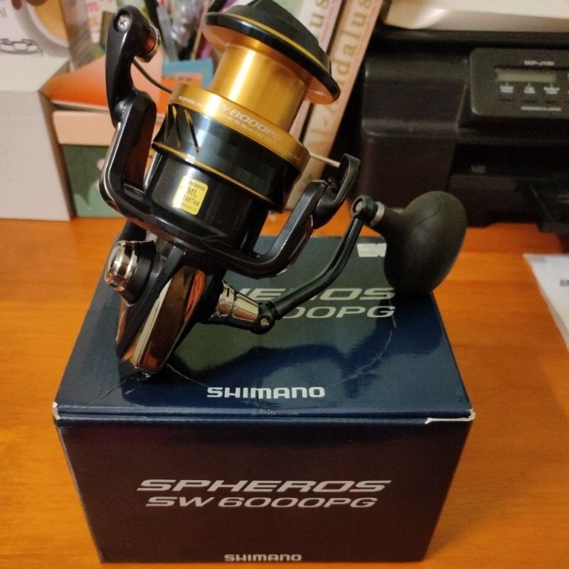 (NEW) Shimano Spheros SW 6000 PG (Reel Bottom, Popping & Pantai yang ...