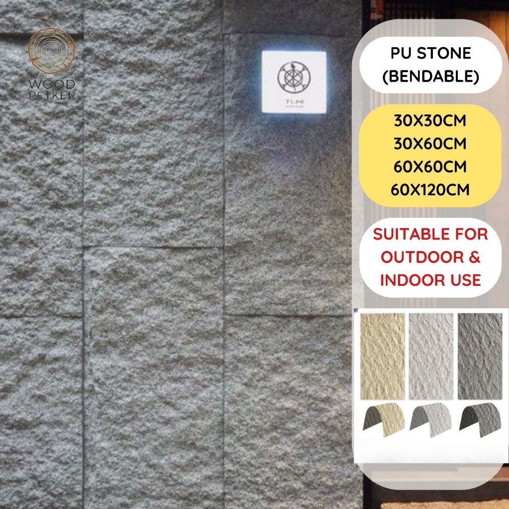 【Ready Stock】Bendable PU Stone Feature Wall Outdoor Friendly ...