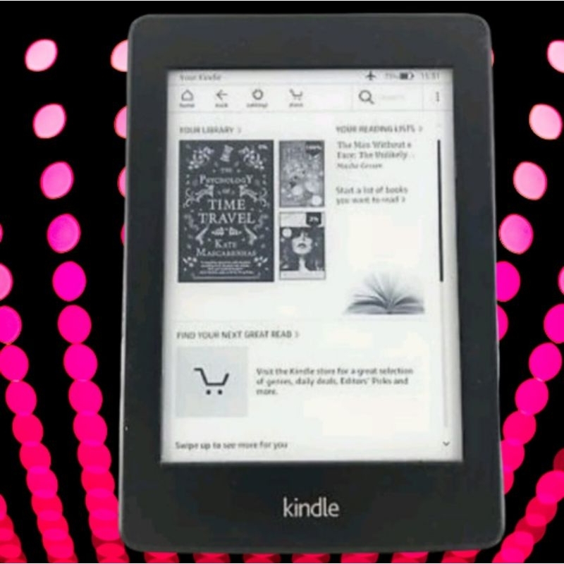 kindle Amazon paperwhite e-book e reader ebook backlight touch screen ...