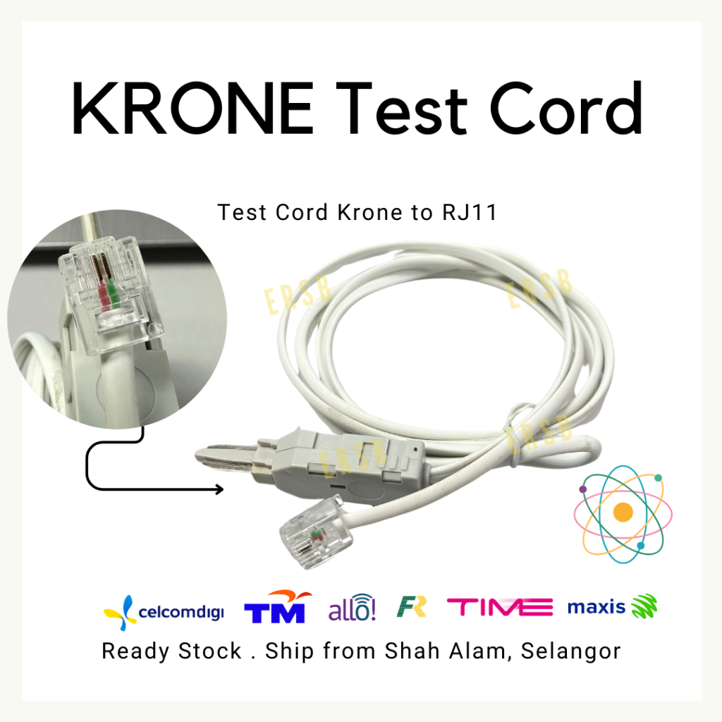 110 test head to RJ11 voice test leads MDF check test cord for 110 ...