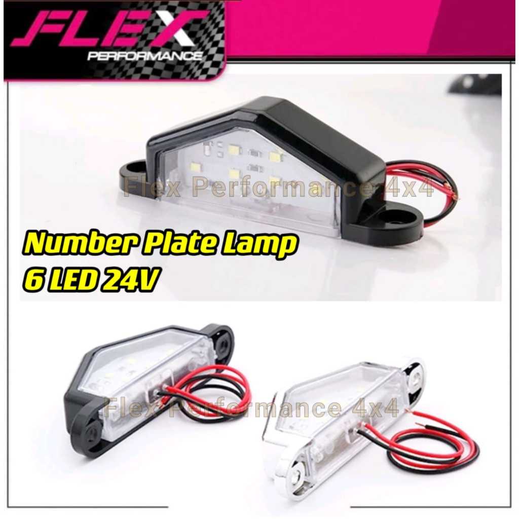 UNIVERSAL 24V 6 LED NUMBER PLATE LIGHT WATERPROOF TRUCK TRAILER LORRY ...