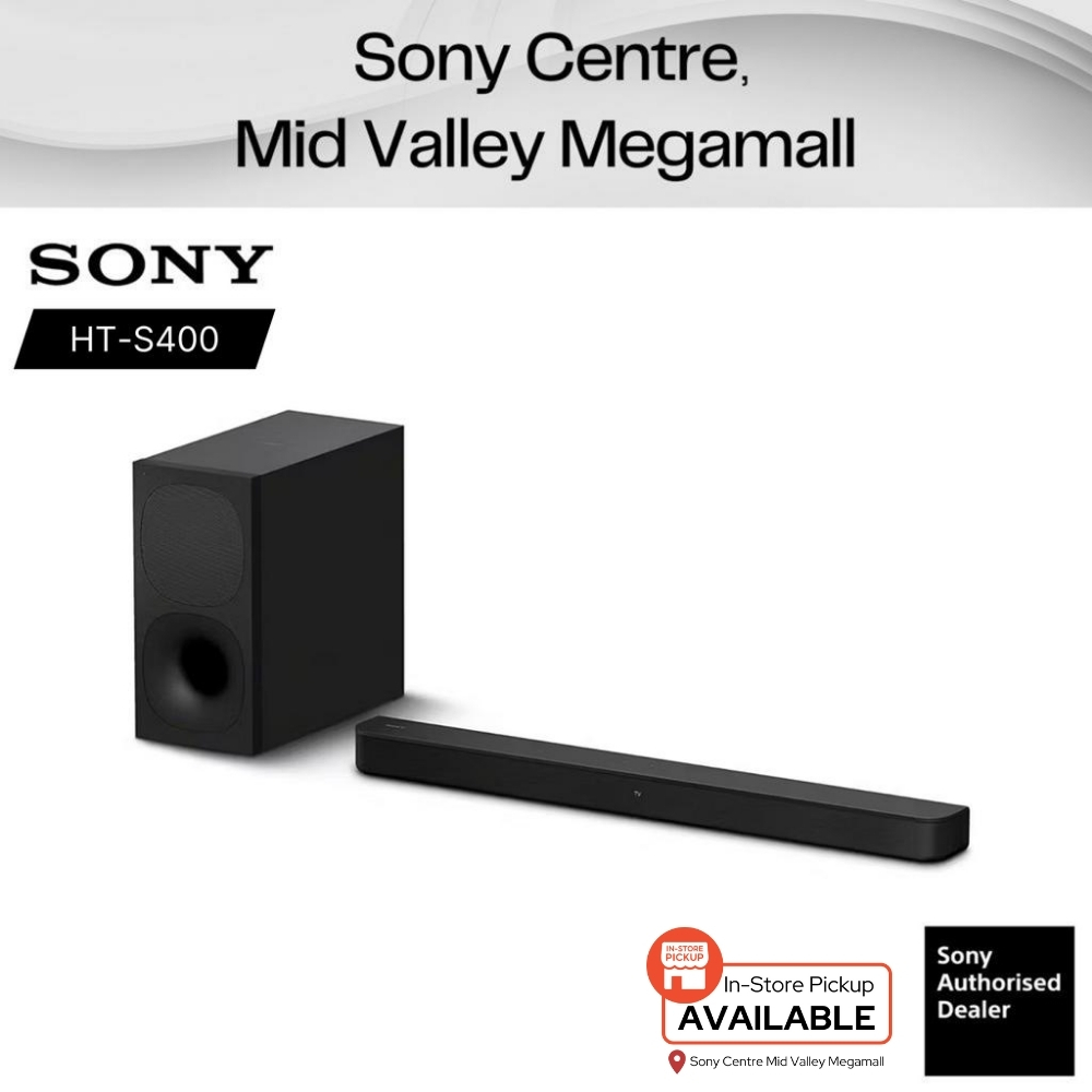 Sony HT-S400 2.1ch 330W Soundbar with Wireless Subwoofer HT-S400 HTS400 ...