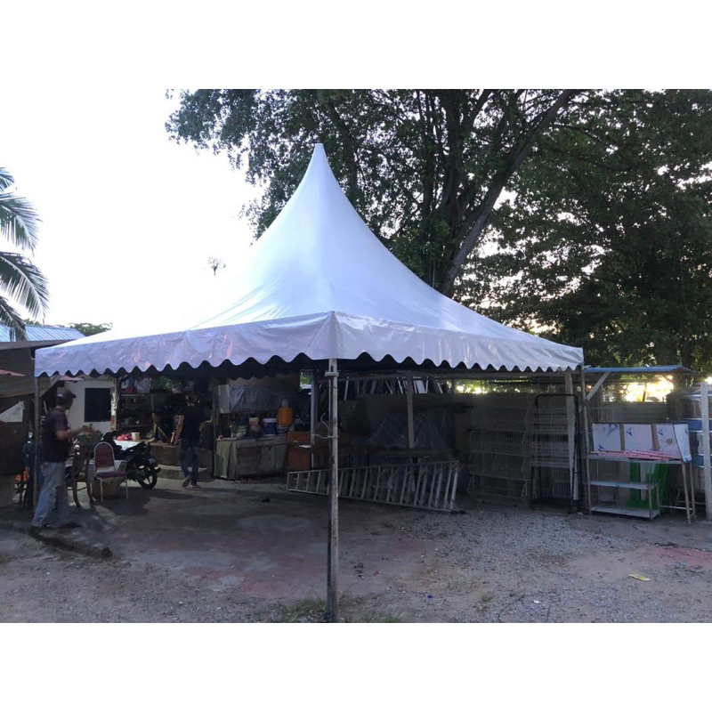 Canvas Khemah 20' x 20' Arabian Canopy PVC Tarpaulin Kanopi Kahwin ...
