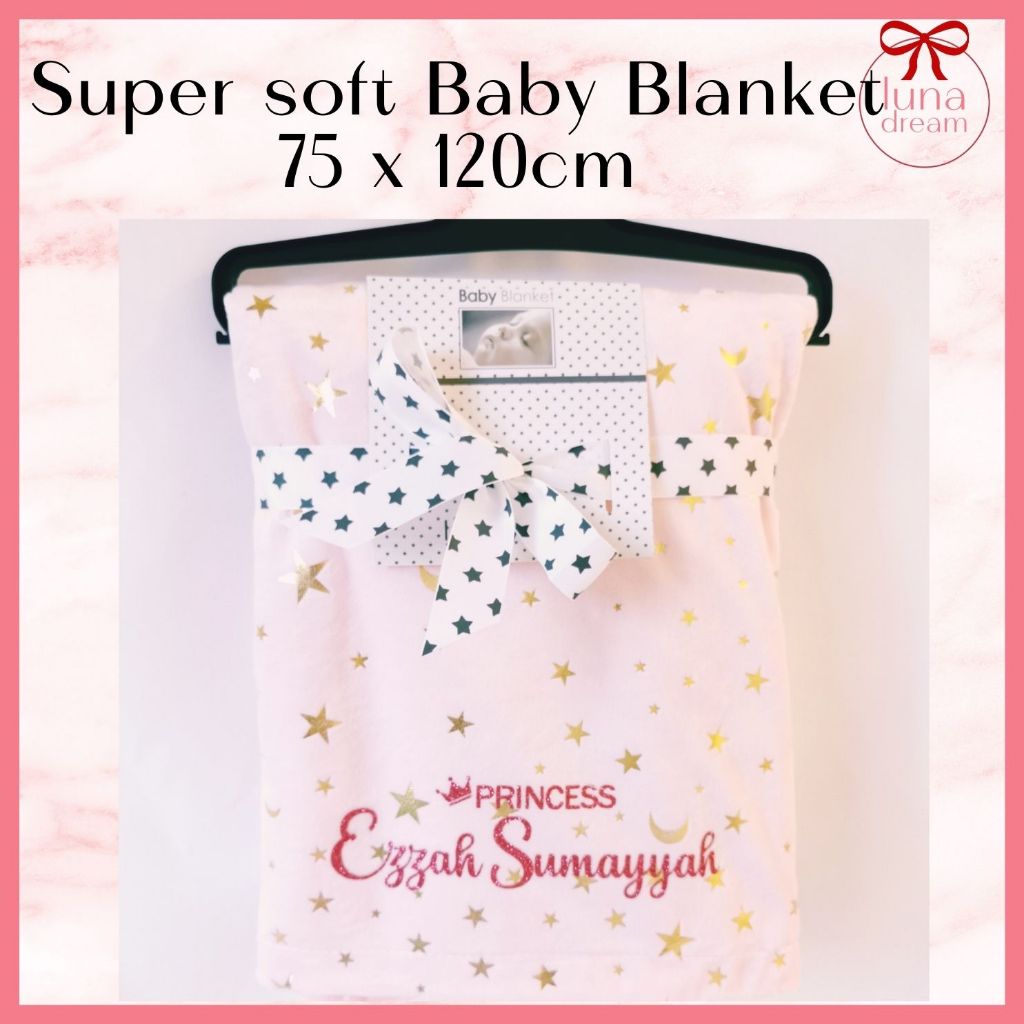 Luna Dream Baby Blanket Name Personalization | Shopee Malaysia