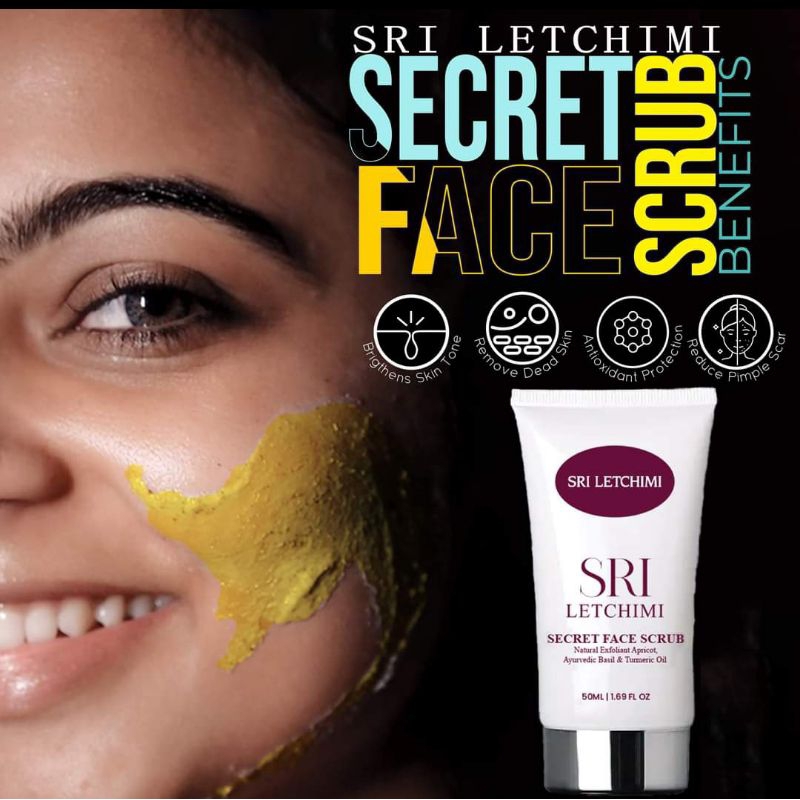 SRI LETCHIMI SECRET FACE SCRUB 50ML | Shopee Malaysia