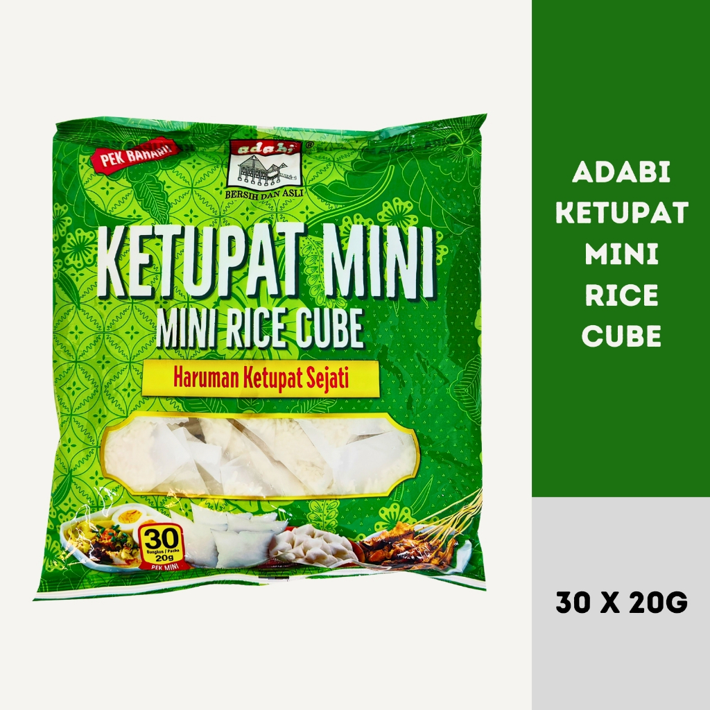 Adabi Ketupat Nasi Mini Rice Cube 30 x 20g | Shopee Malaysia