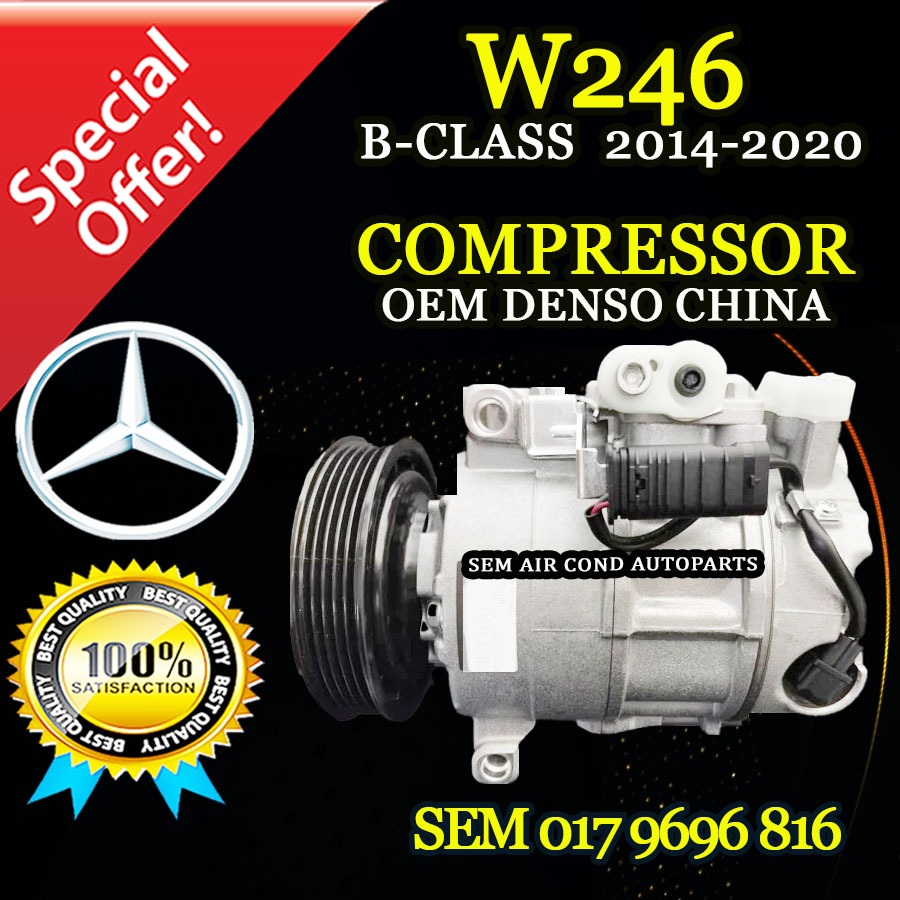 MERCEDES-BENZ W246 B-CLASS 2014-2020 YEAR OEM DENSO CHINA COMPRESSOR ...