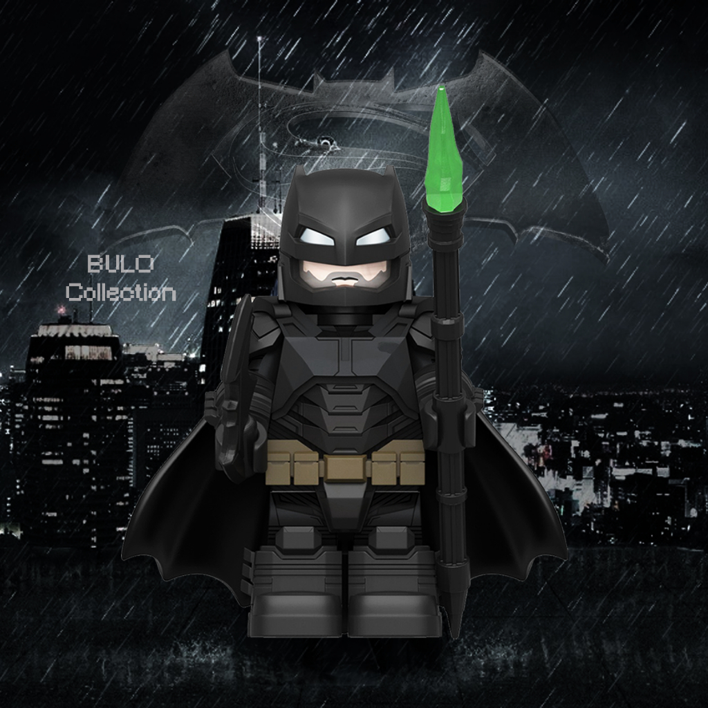 BVS Heavy Armor Batman Custom Minifigures Superhero Movie Building ...