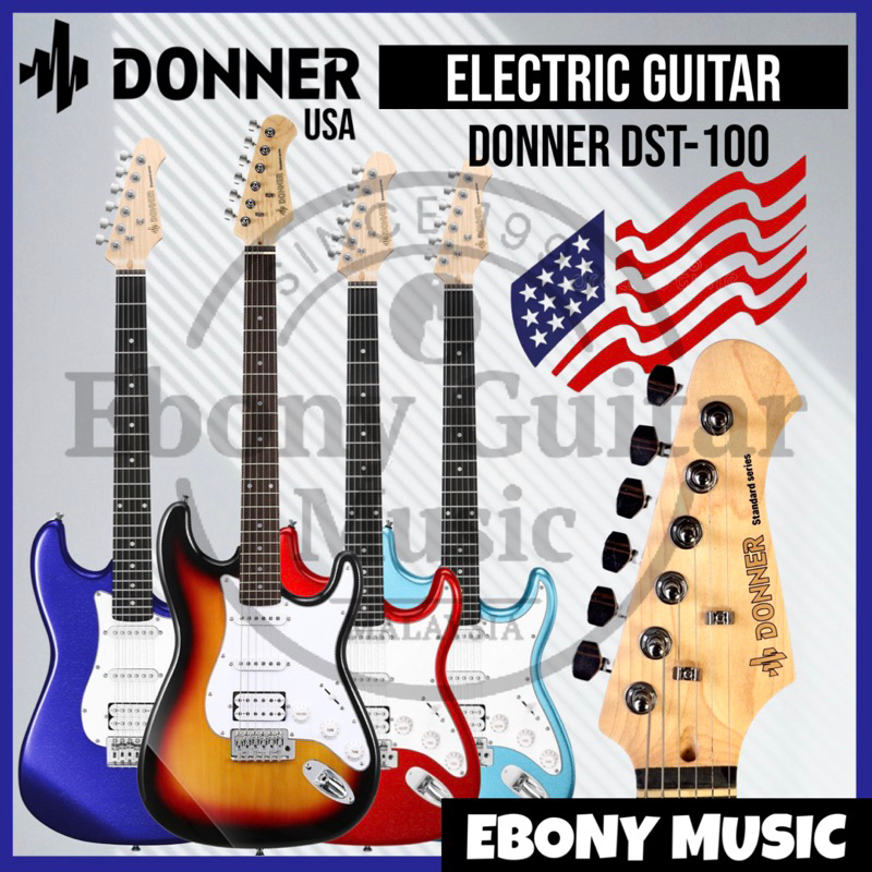 *ORIGINAL* Donner Stratocaster Electric Guitar DST-100 | Shopee Malaysia