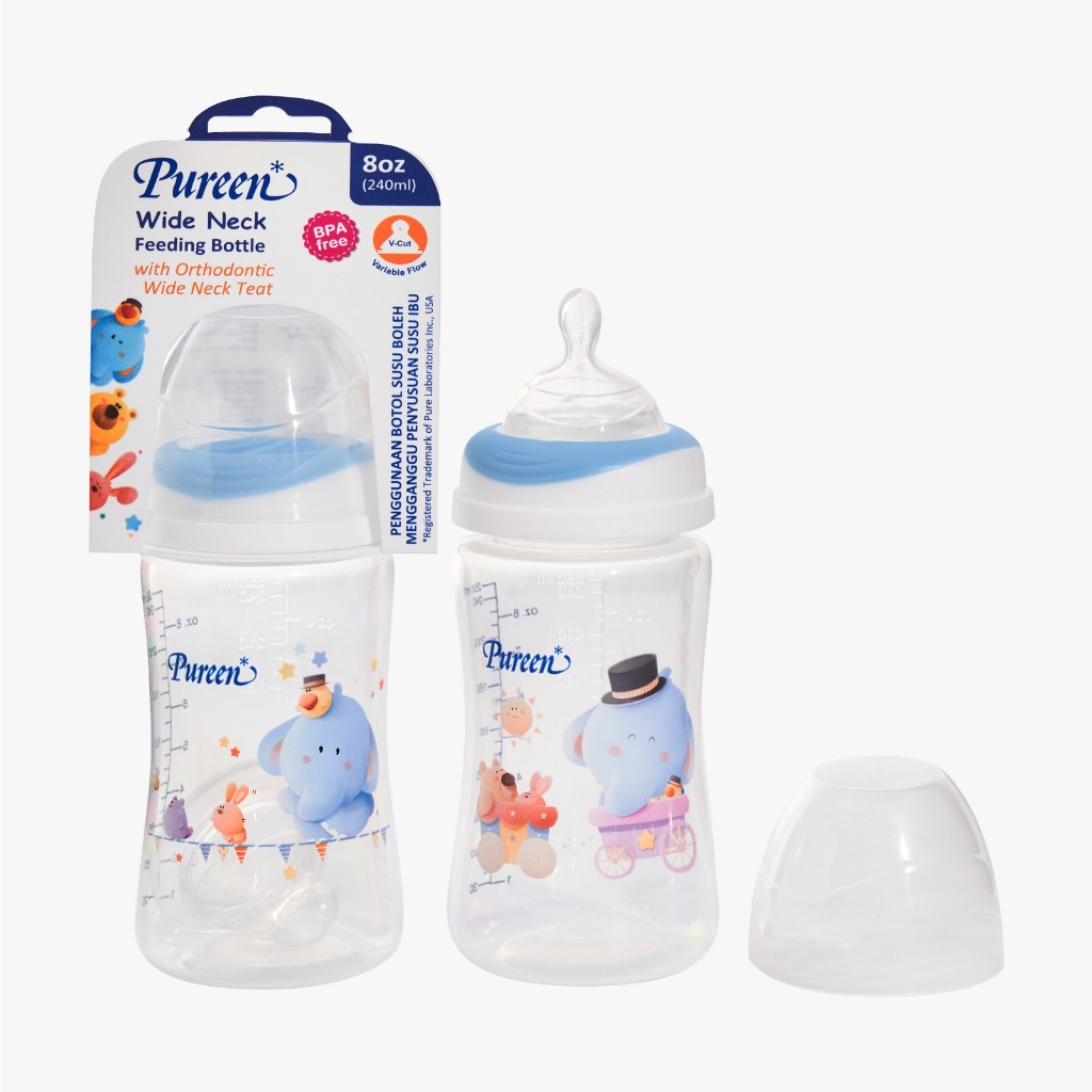 Pureen Wide Neck Bottle 4oz/8oz | Shopee Malaysia