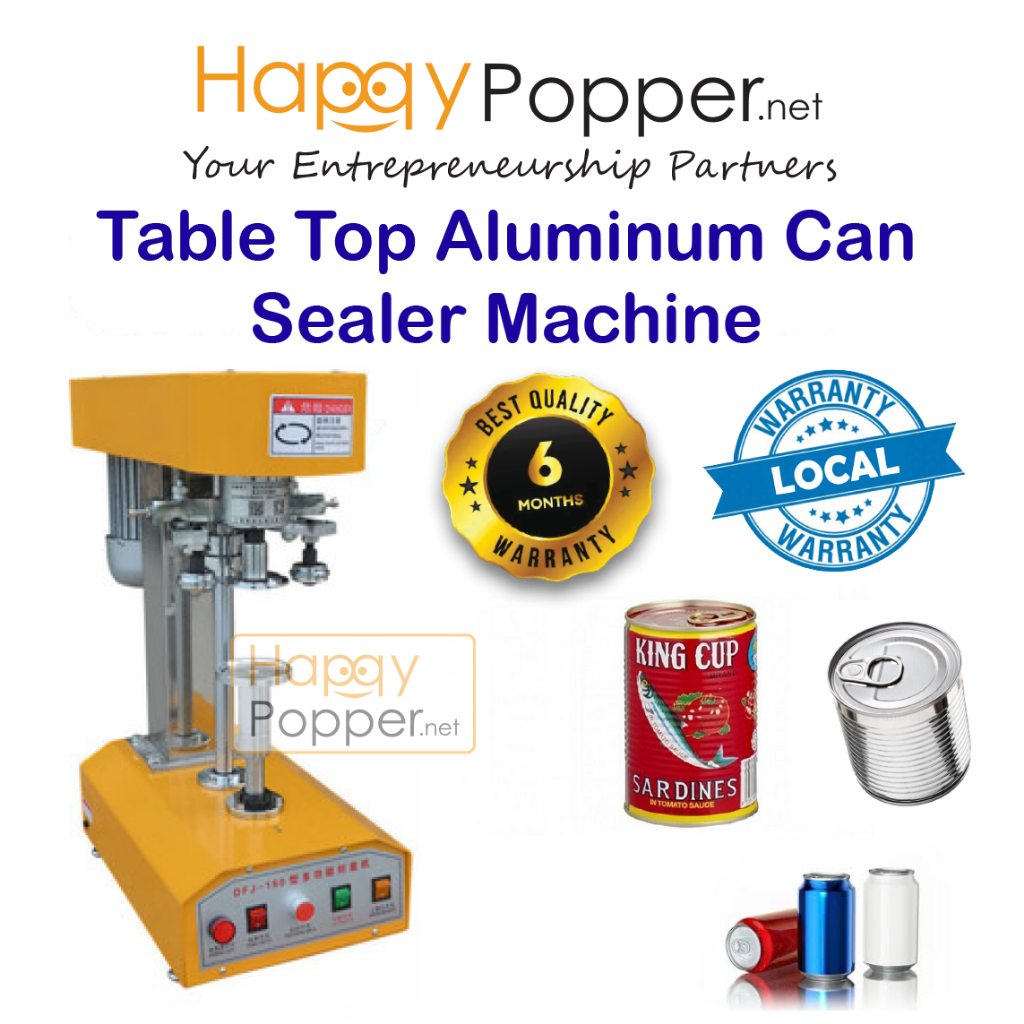 Happypopper Commercial Aluminum Can Canning Popcorn Bekas Bottle ...