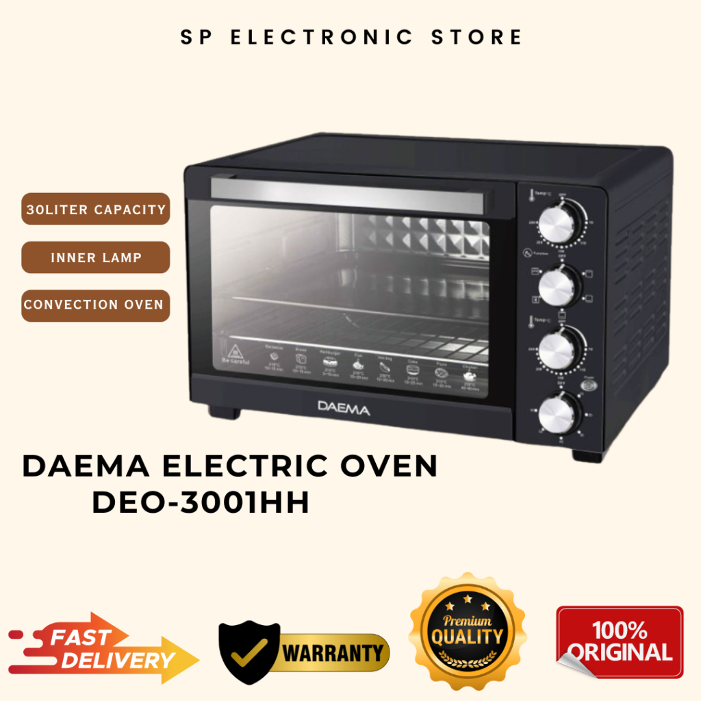 DAEMA ELECTRIC OVEN DEO-3001HH (30L) | Shopee Malaysia