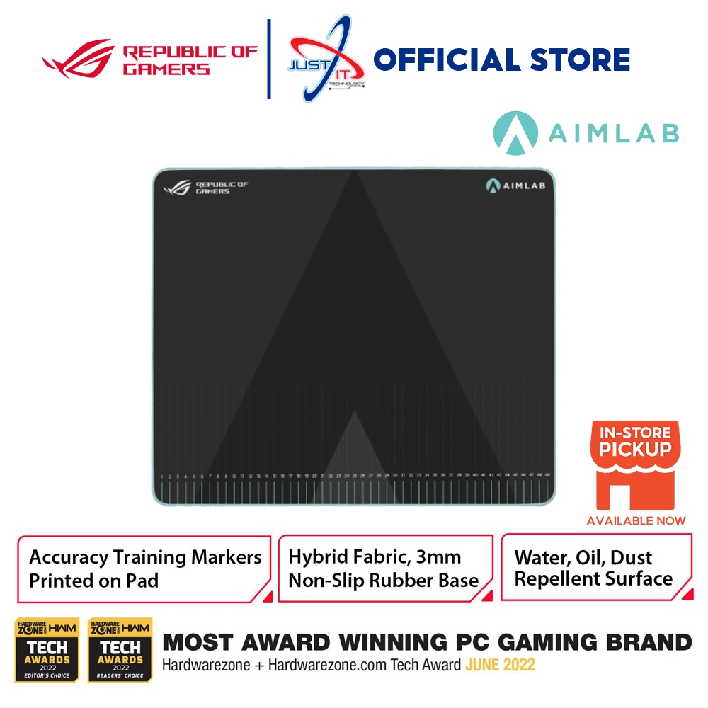 ASUS Rog Hone Aim Lab Edition Gaming Mouse Pad AC-90MP0380-BPUA00 ...