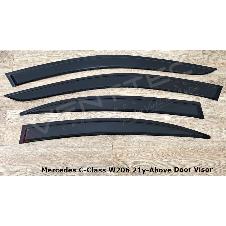 Mercedes C-Class W206 ( Sedan ) 2021 2022 2023 2024 2025 2026 High Quality Venttec Door Visor ...