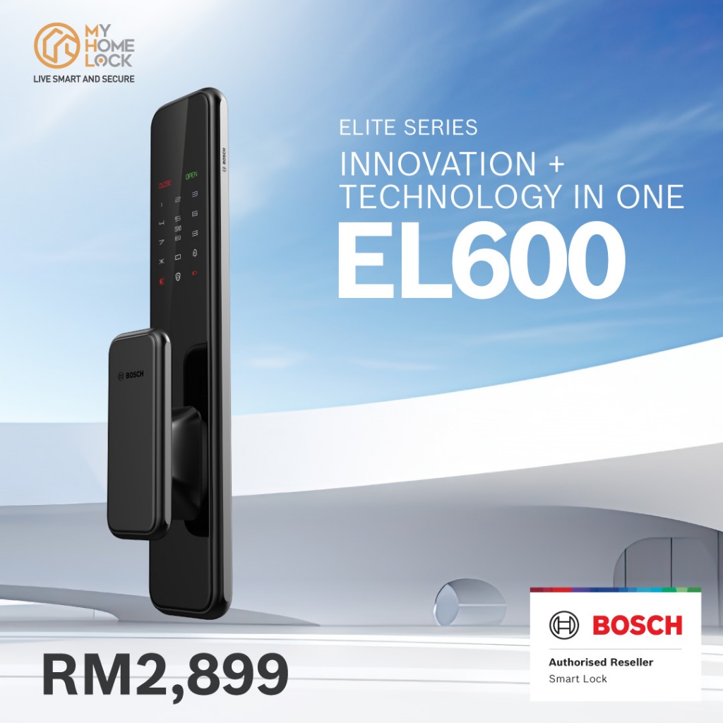 Bosch EL600 Digital Smart Lock – Fingerprint + PIN + Key Tag | Slim ...