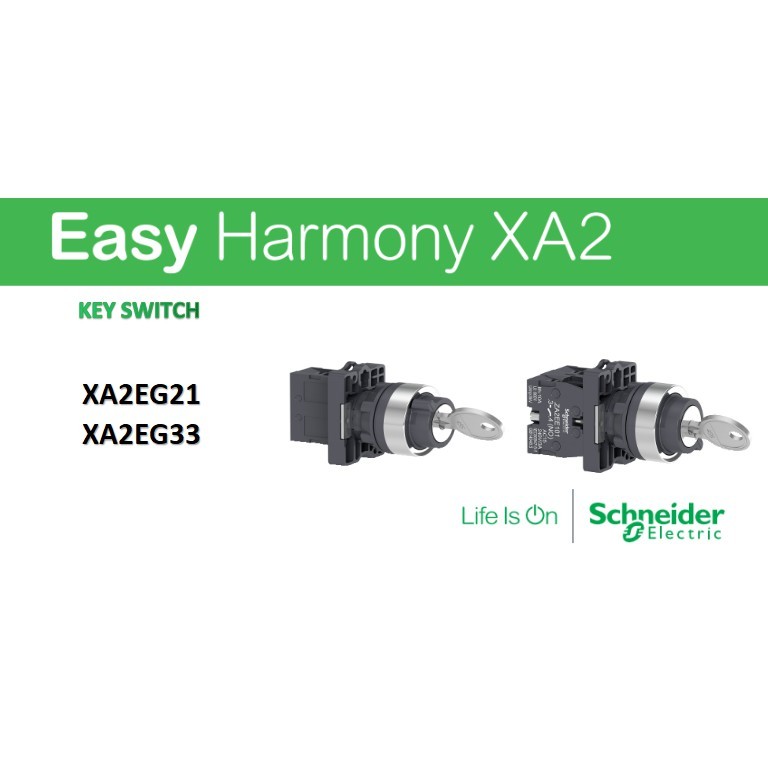SCHNEIDER XA2 Key Switch XA2EG21 XA2EG33 | Shopee Malaysia