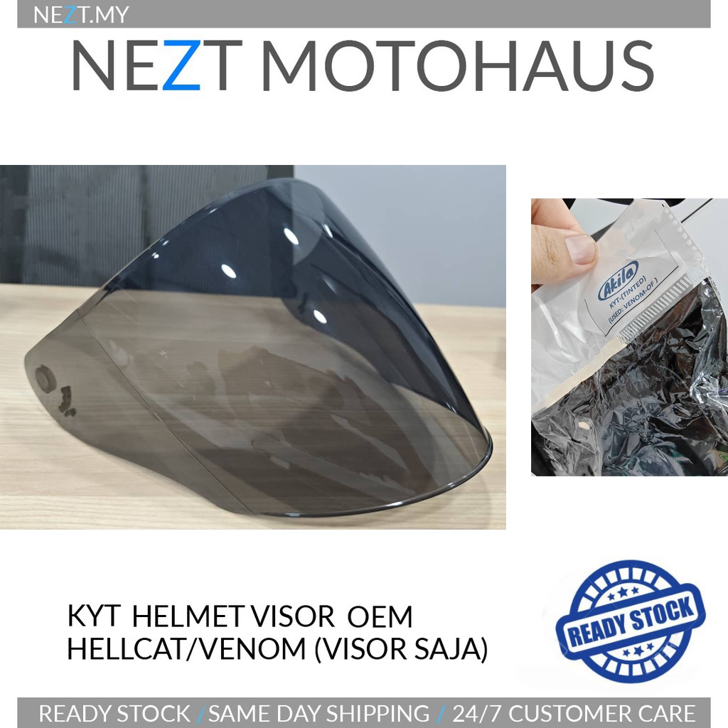 AKILA OEM KYT VENOM HELLCAT HELMET VISOR TINTED SMOKE | Shopee Malaysia
