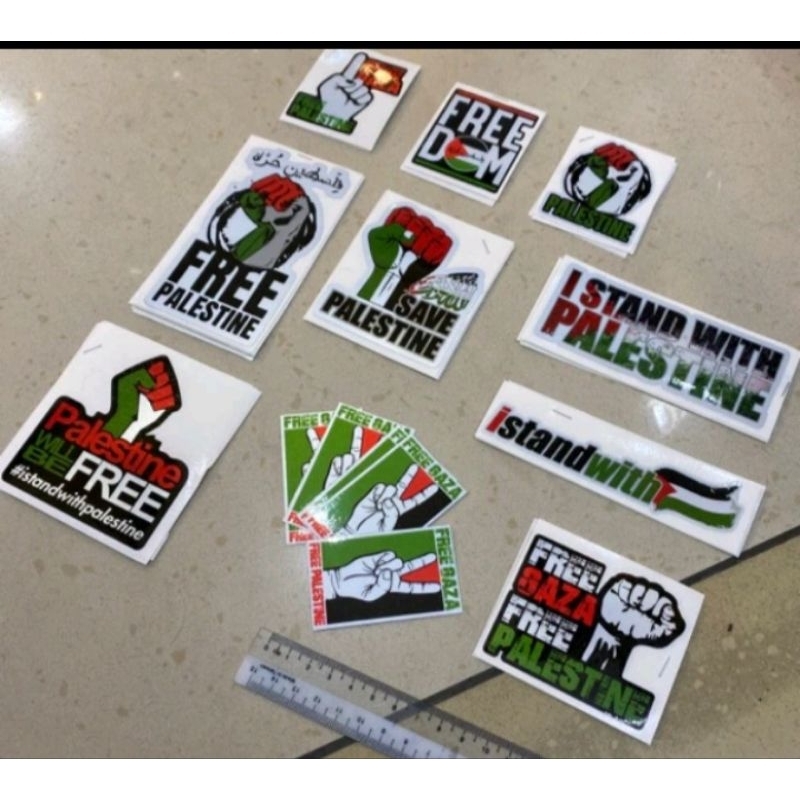 Sticker pantulan ahayaPalestine Free Gaza Save Palestine motor dan ...
