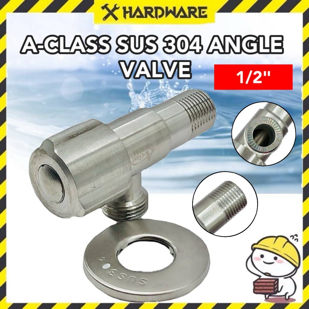ACLASS SUS304 STAINLESS STEEL ANGLE VALVE/WASHING MACHINE STOP VALVE ...