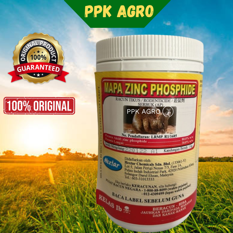 1KG Mapa Zinc Phosphide Racun Tikus Serbuk Hitam Sesuai untuk Tikus ...