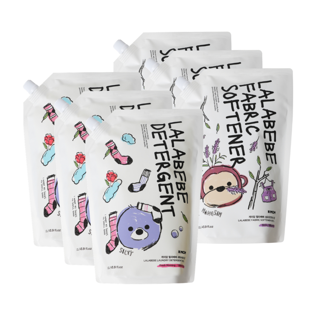 K-MOM LALABEBE Laundry Detergent & Fabric Softener Refill Set | Shopee ...