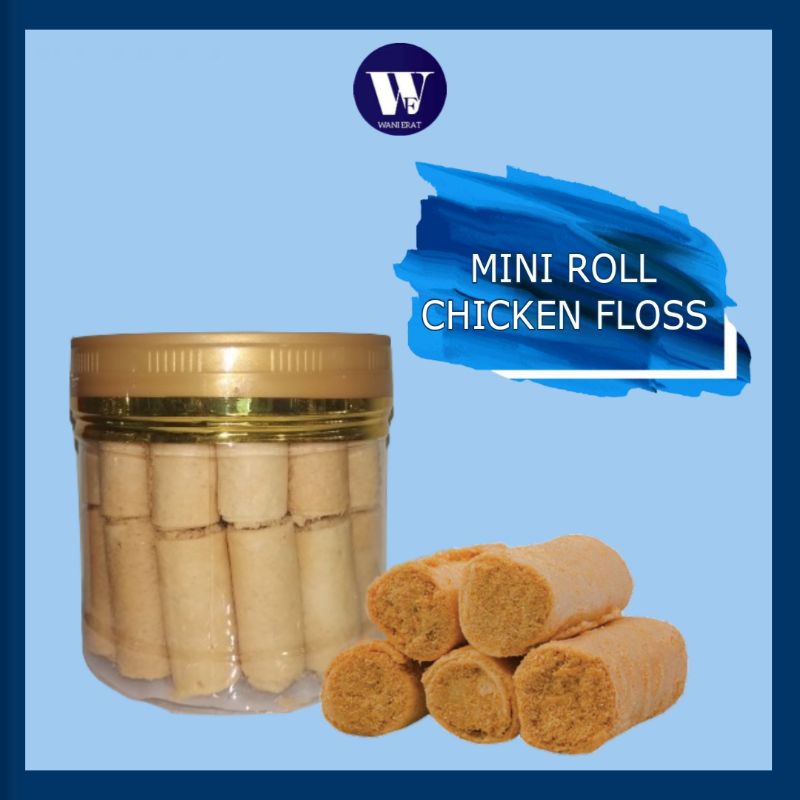 MINI ROLL CHICKEN FLOSS | EGG ROLL CHICKEN FLOSS | KAPIT SERUNDING AYAM ...