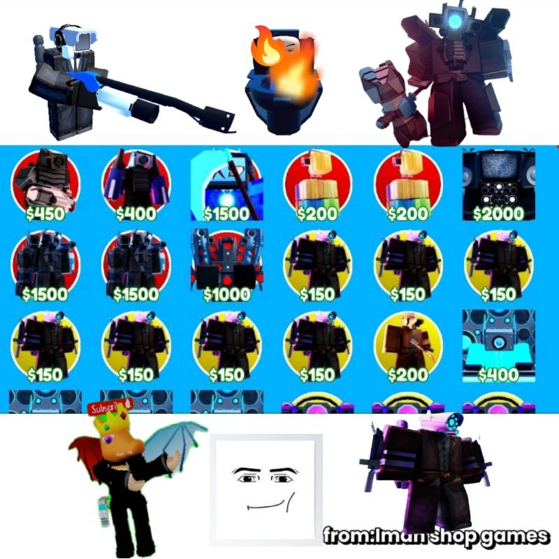 Cameraman Tower Toilet Tower Defense | Shopee Malaysia