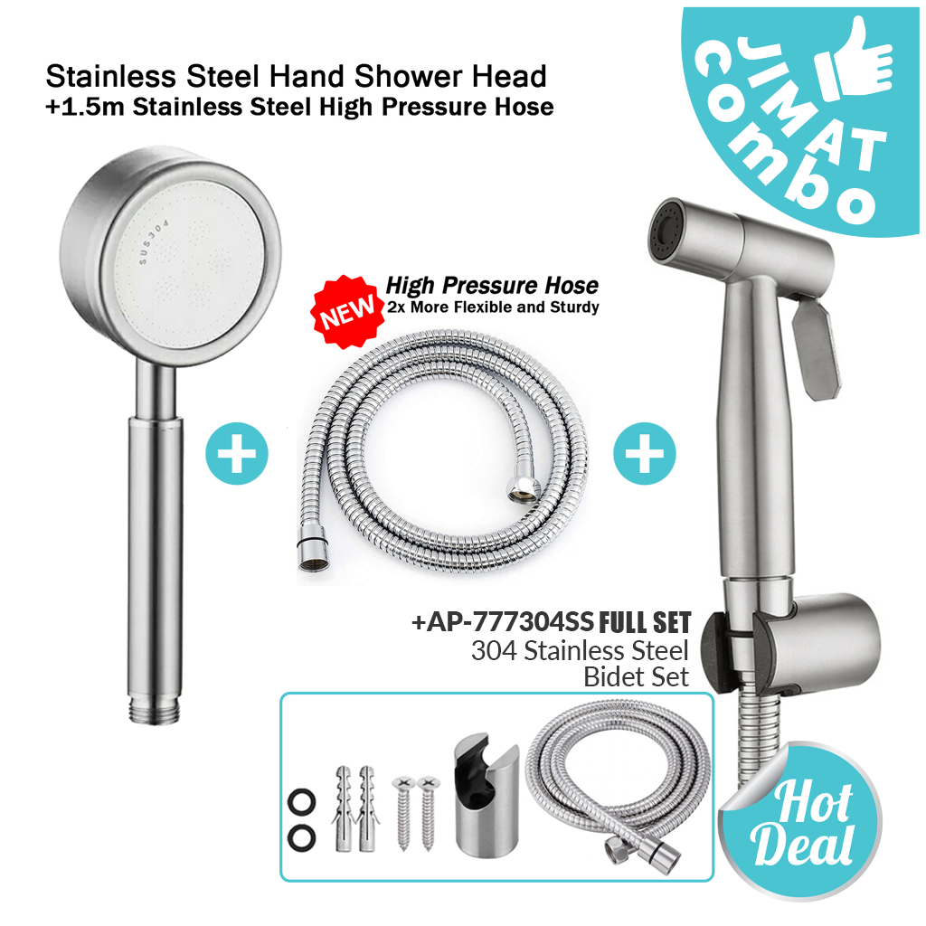 SUS304 STAINLESS STEEL HAND BIDET FOR TOILET BATHROOM MODERN HAND SPRAY ...